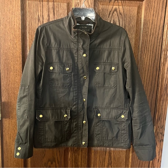J. Crew | Jackets & Coats | Jcrew Green Field Jacket | Poshmark